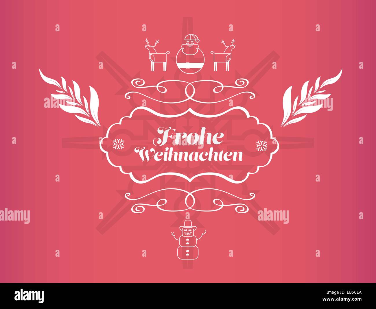 German happy christmas message vector Stock Vector Image & Art - Alamy