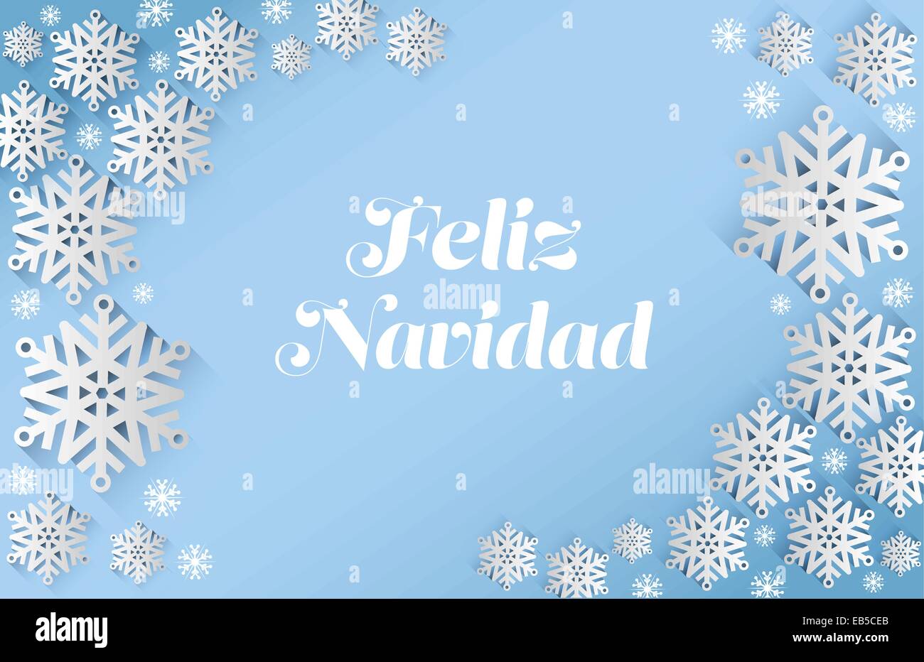 Spanish feliz navidad merry Stock Vector Images - Alamy