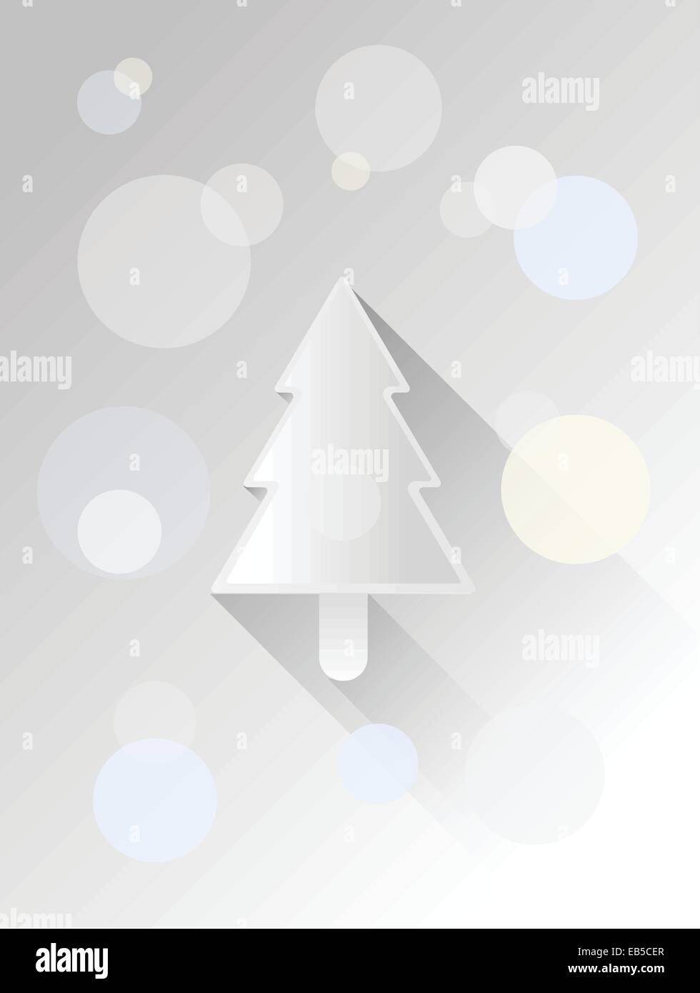 Christmas tree in silver Stock Vector Images - Alamy