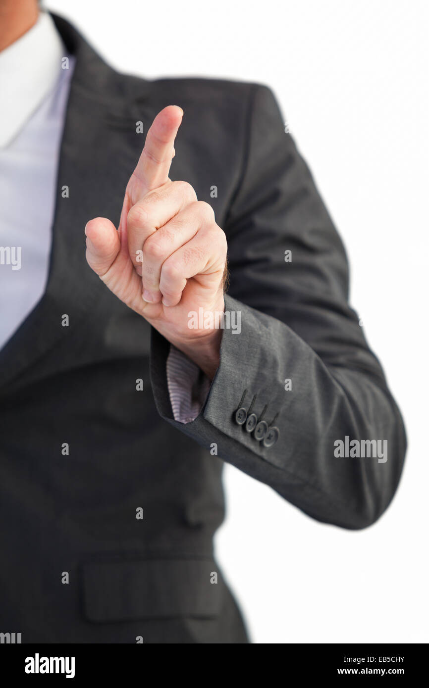 Businessman pointing his finger at camera Stock Photo - Alamy