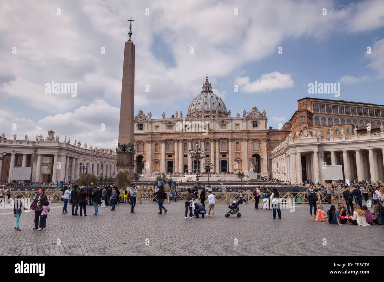 St Peter's Basilica in the Vatican City. The building was constructed ...