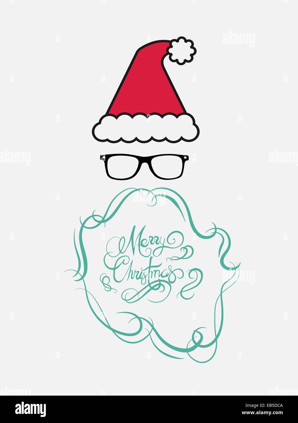 Merry christmas cursive message vector Stock Vector Images - Alamy