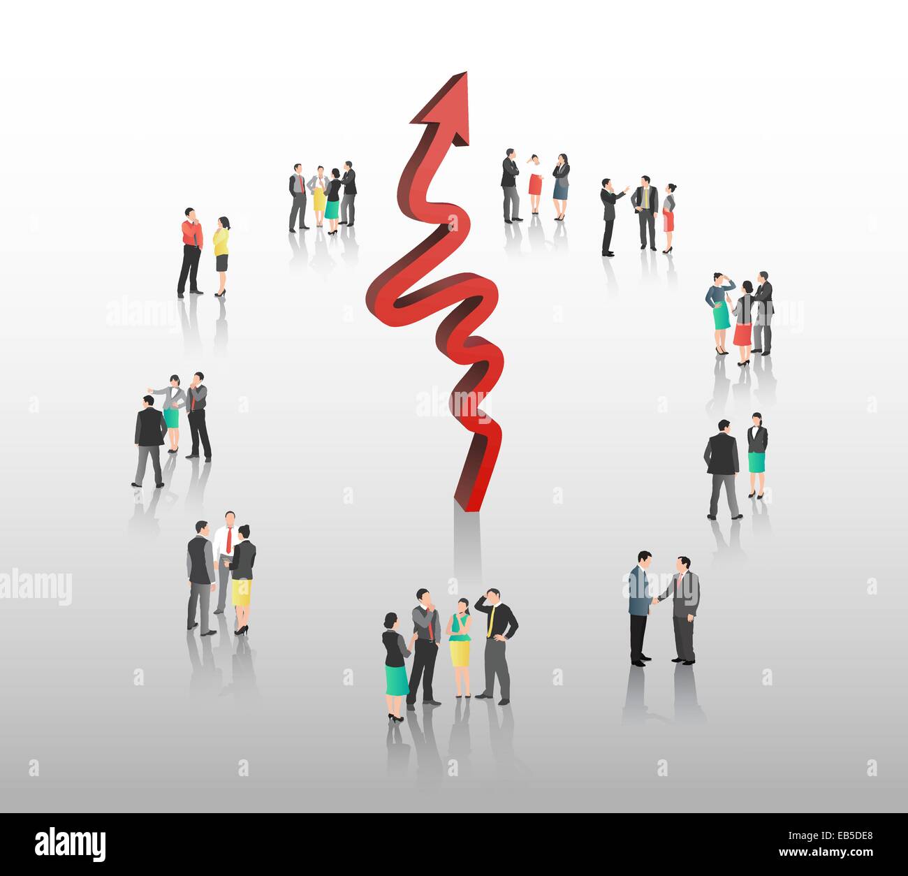 Business progression Stock Vector Images - Alamy