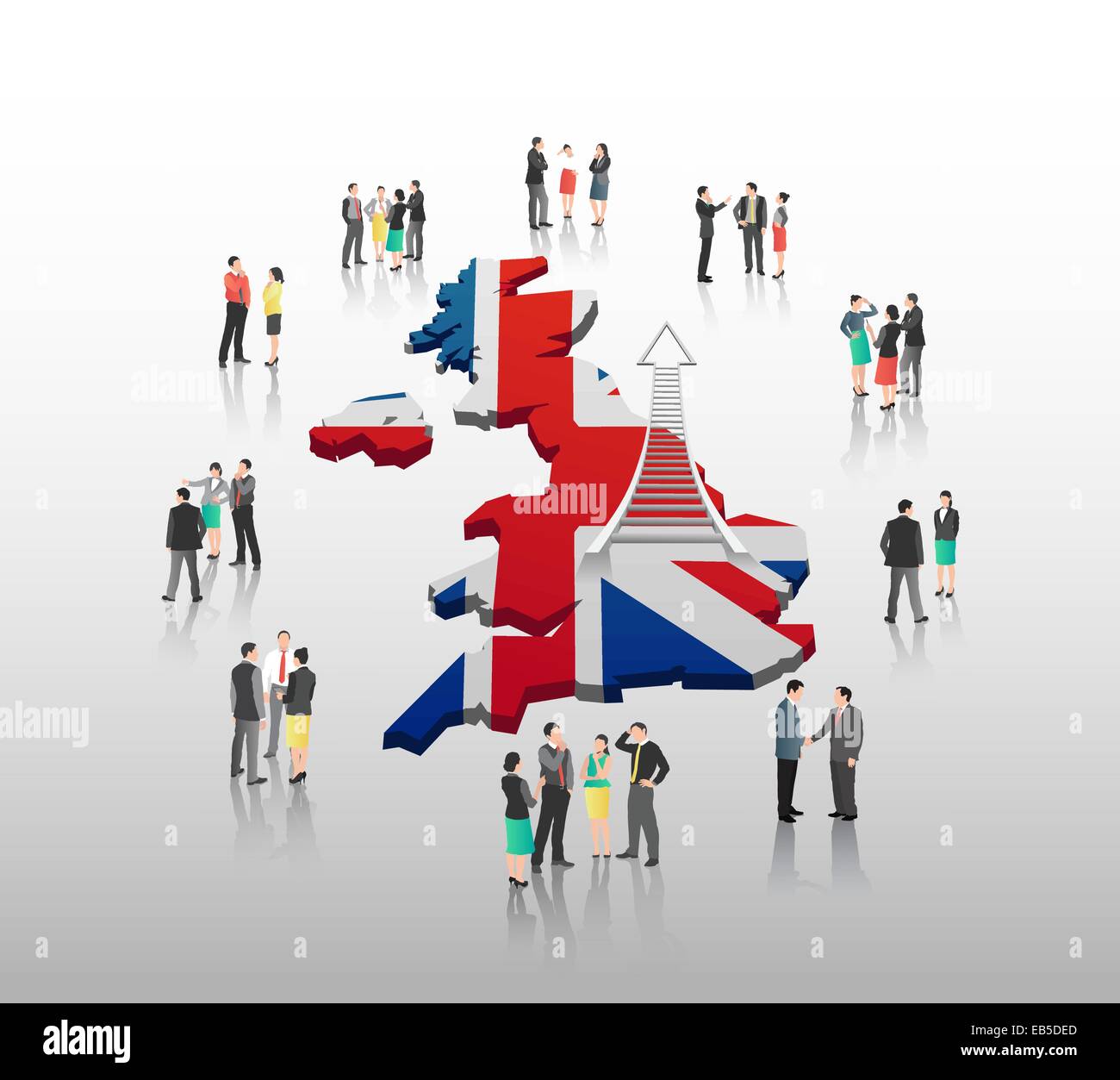 British business people vector with flag Stock Vector Image & Art - Alamy