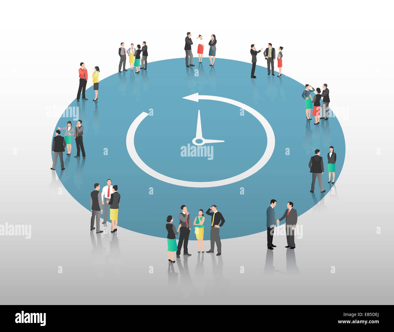 Business computer clock Stock Vector Images - Alamy