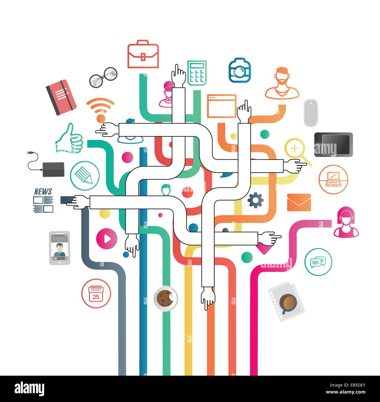 Technology applications Stock Vector Images - Alamy