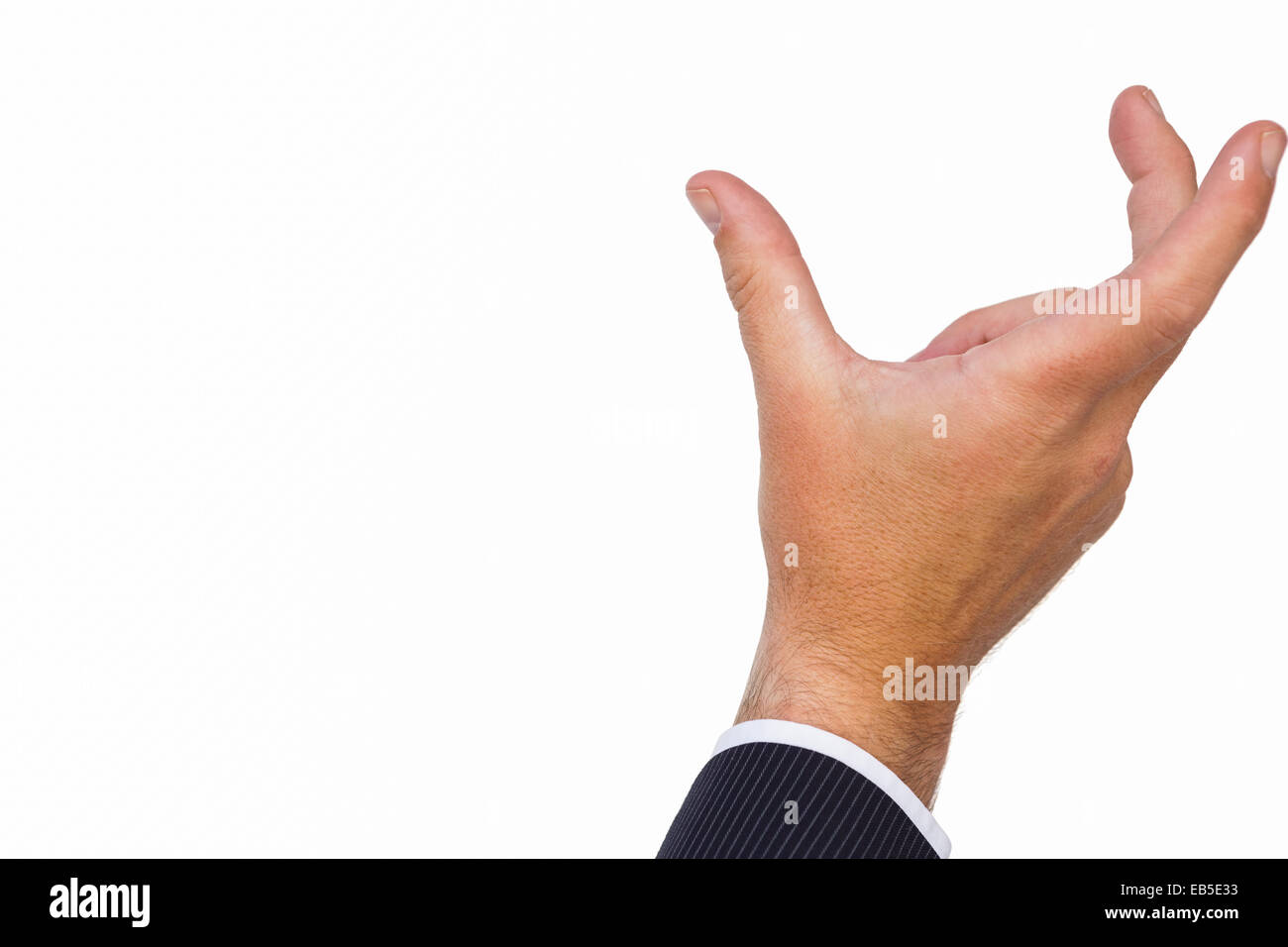 Hand of a businessman holding Stock Photo - Alamy