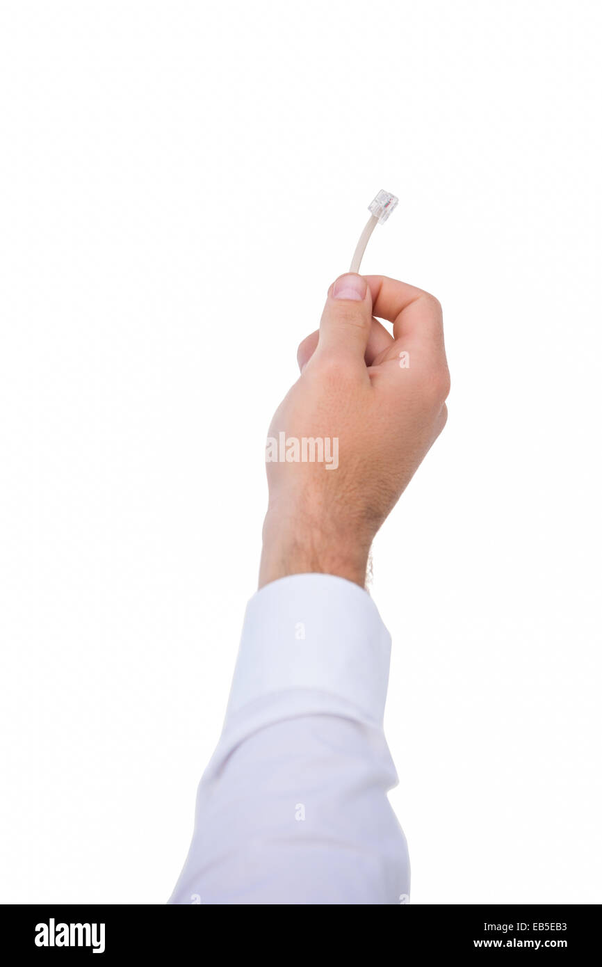 Hand holding cable hi-res stock photography and images - Alamy