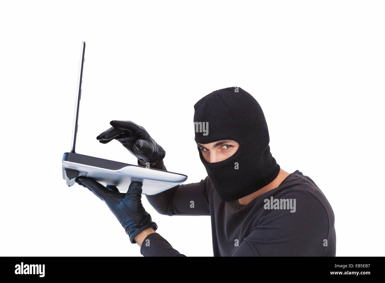 Male cyber criminal hacking Cut Out Stock Images & Pictures - Alamy