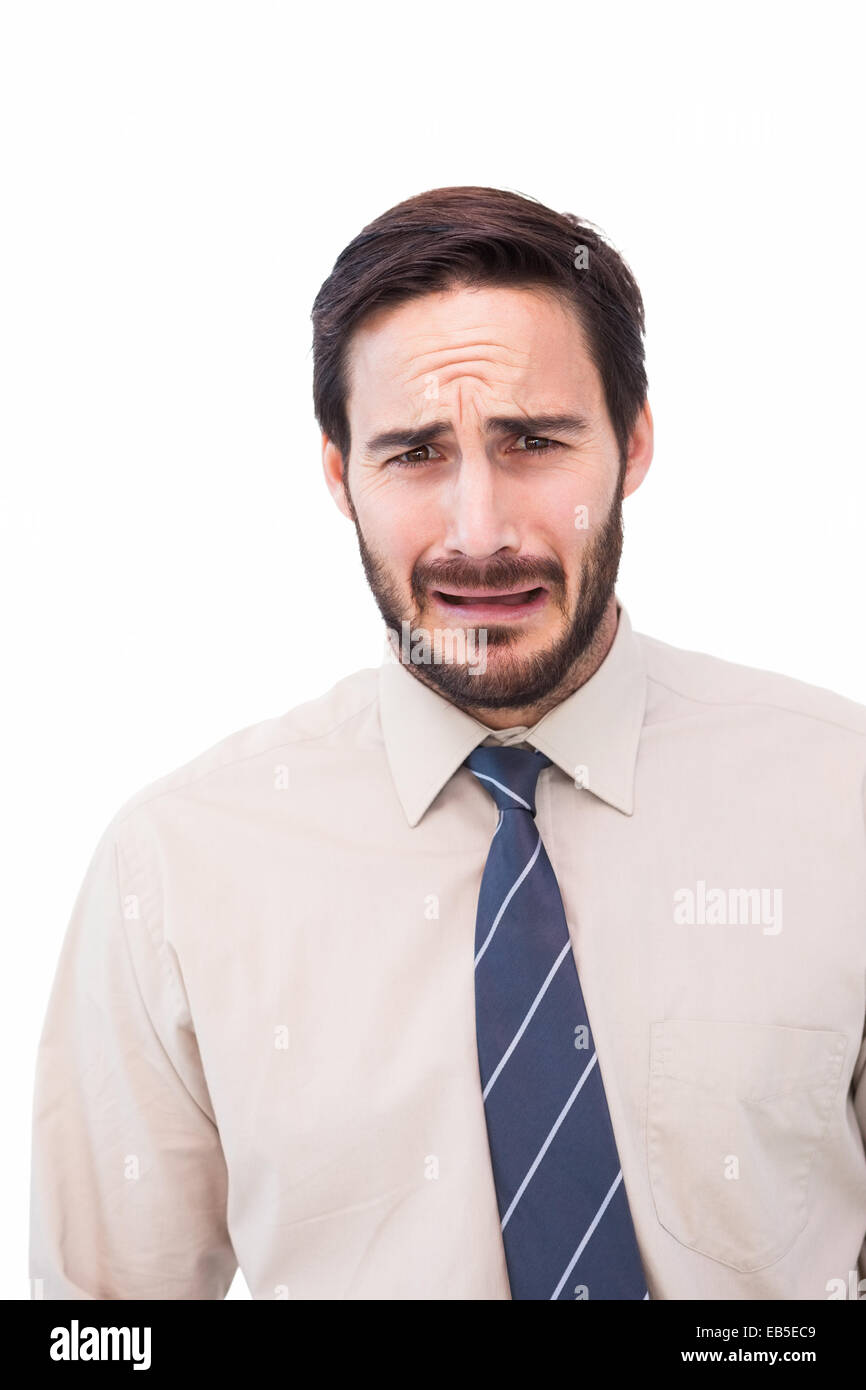 Portrait of a sad businessman Stock Photo - Alamy