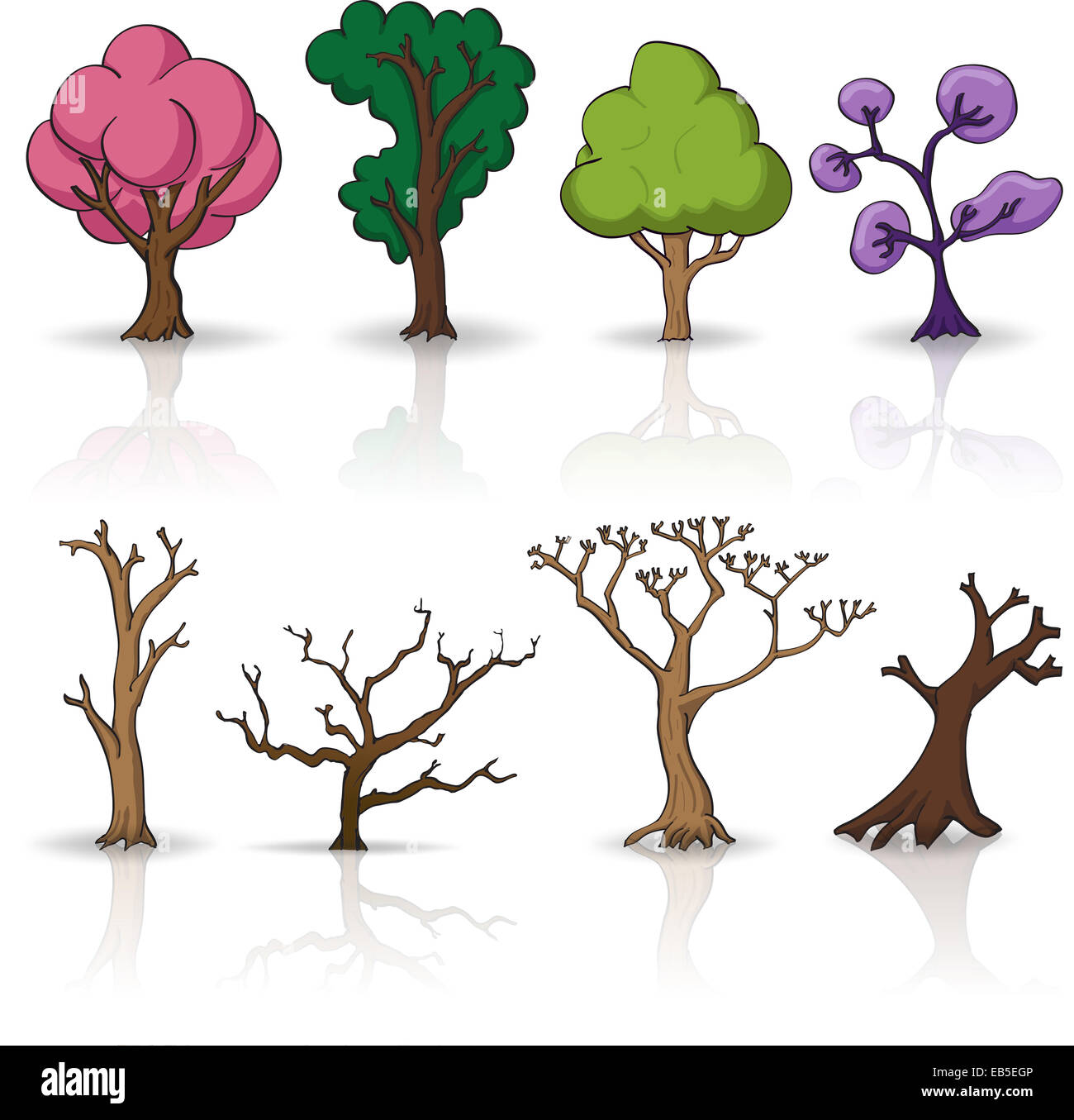 Baobab leaf icon cartoon Cut Out Stock Images & Pictures - Alamy