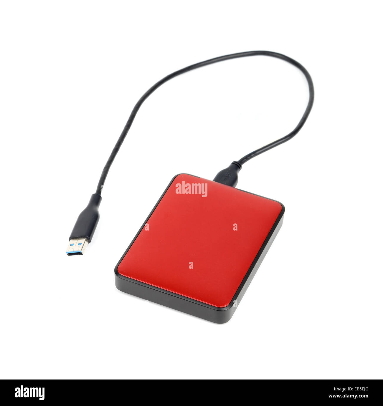 External hard disk on a white background Stock Photo - Alamy