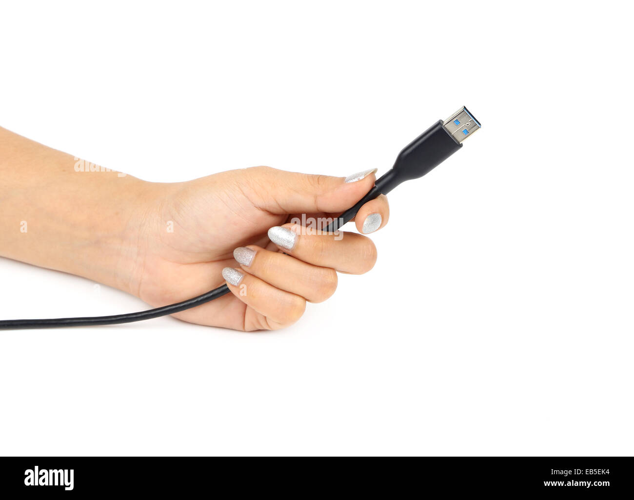 Hand holding cable hi-res stock photography and images - Alamy