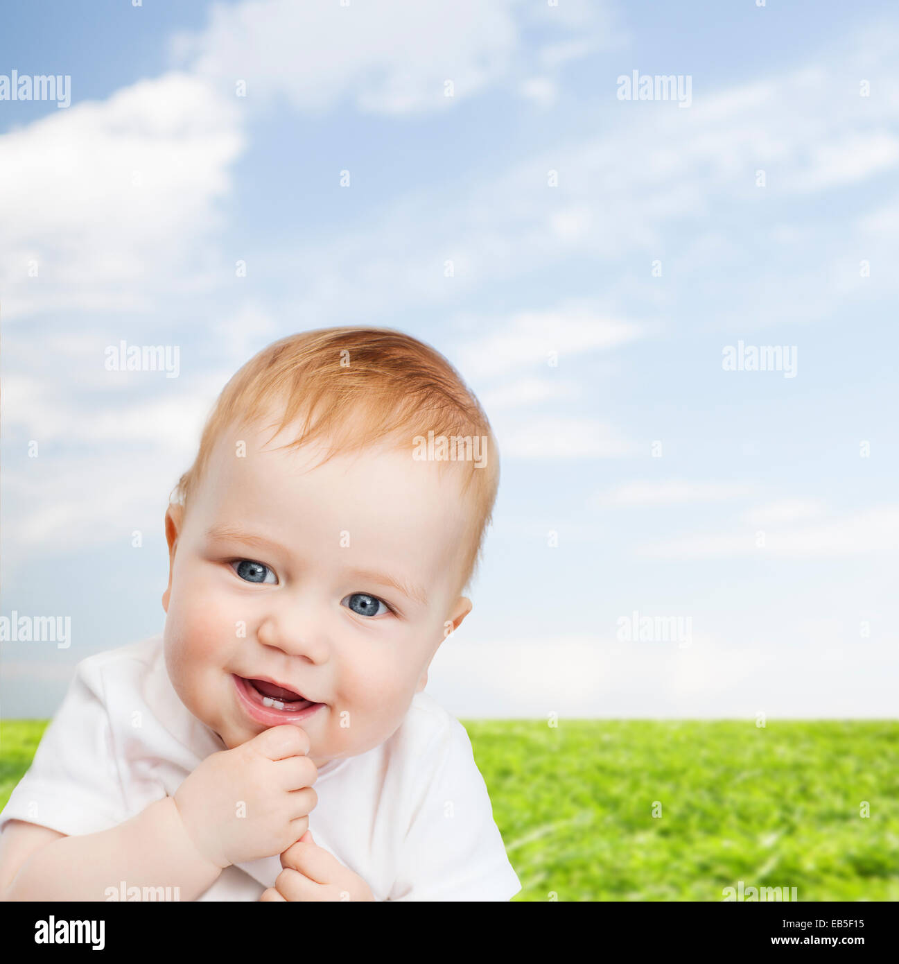smiling little baby Stock Photo - Alamy