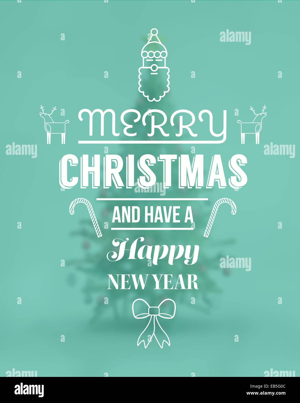Merry christmas text candy Stock Vector Images - Alamy