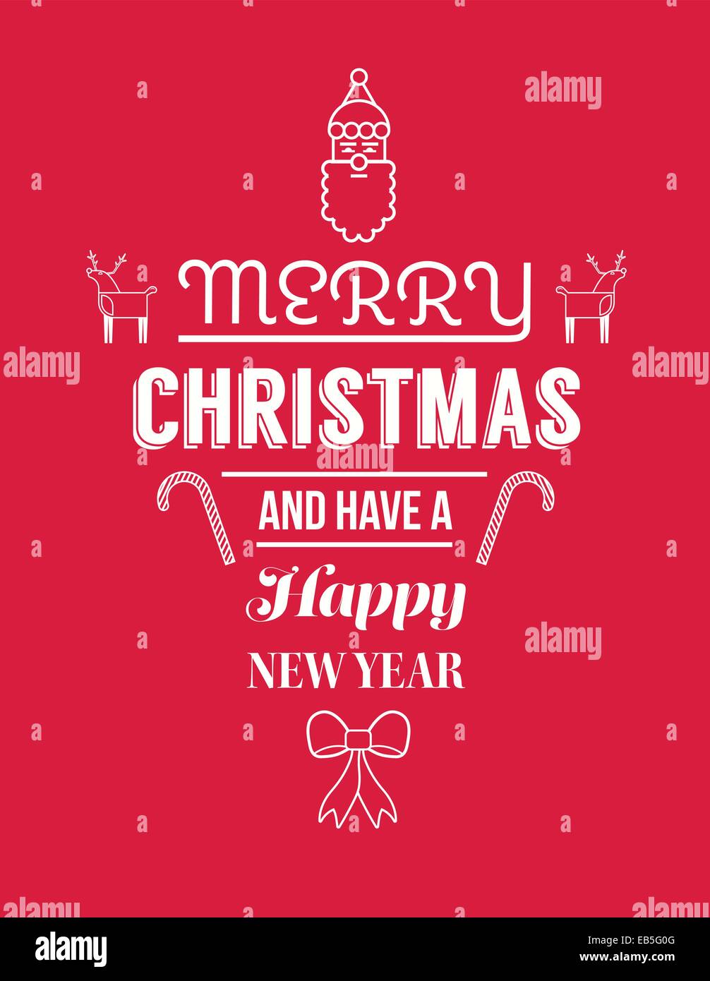 Merry christmas text candy Stock Vector Images - Alamy