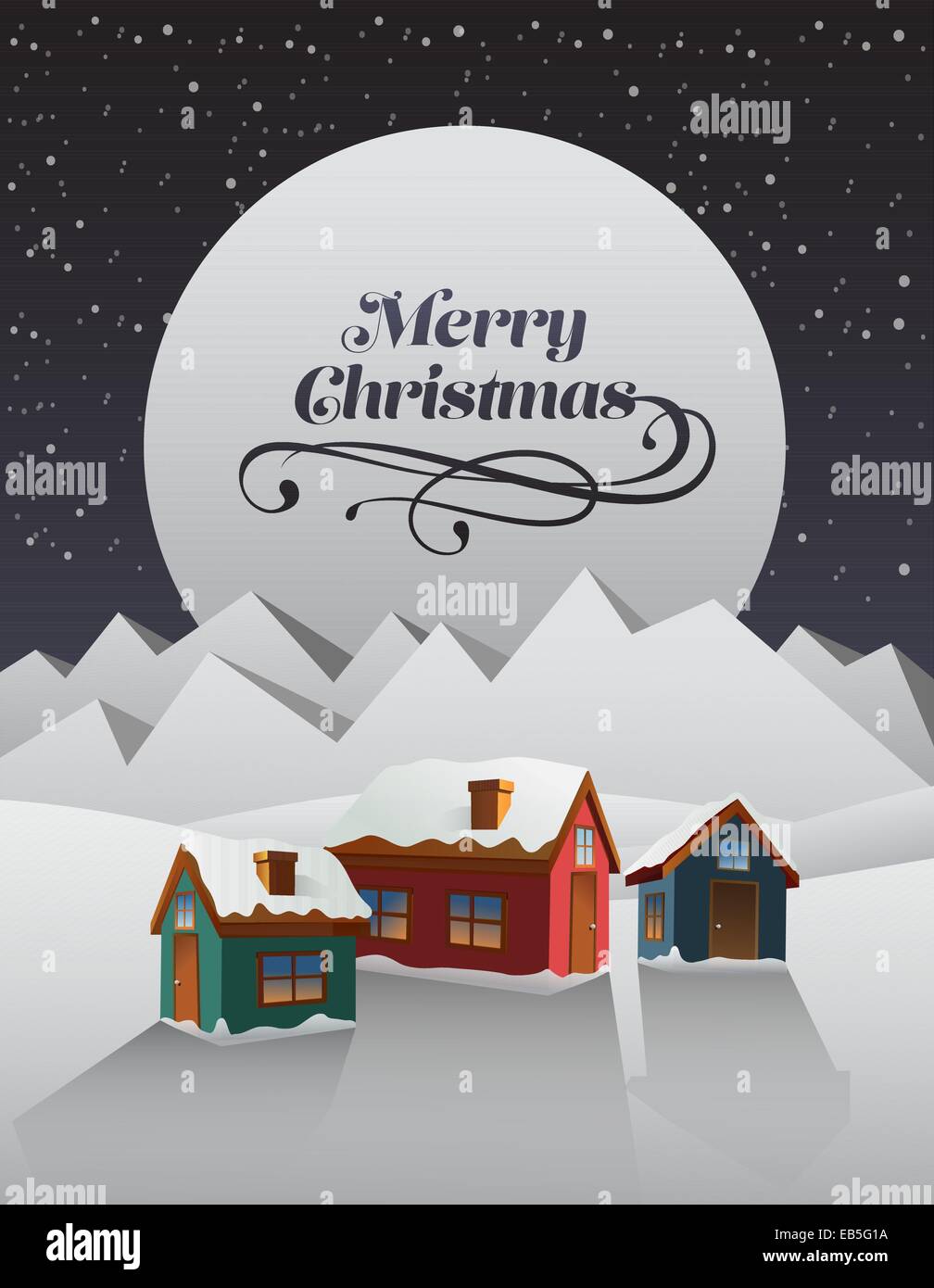 Over village Stock Vector Images - Alamy