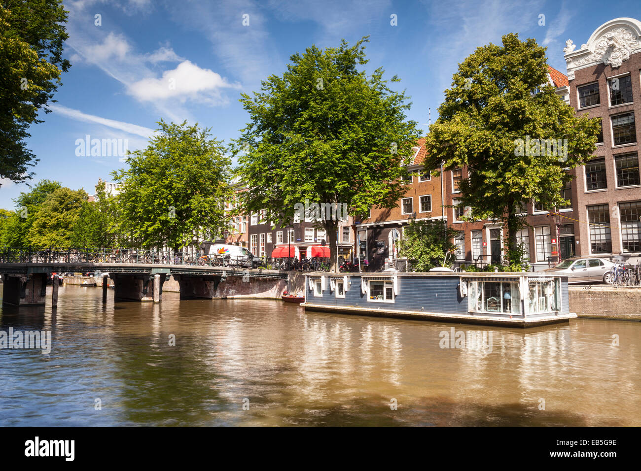 The Keizersgracht canal in Amsterdam. The area is designated as a World ...
