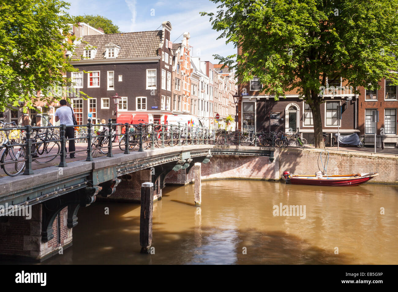 The Keizersgracht canal in Amsterdam. The area is designated as a World ...