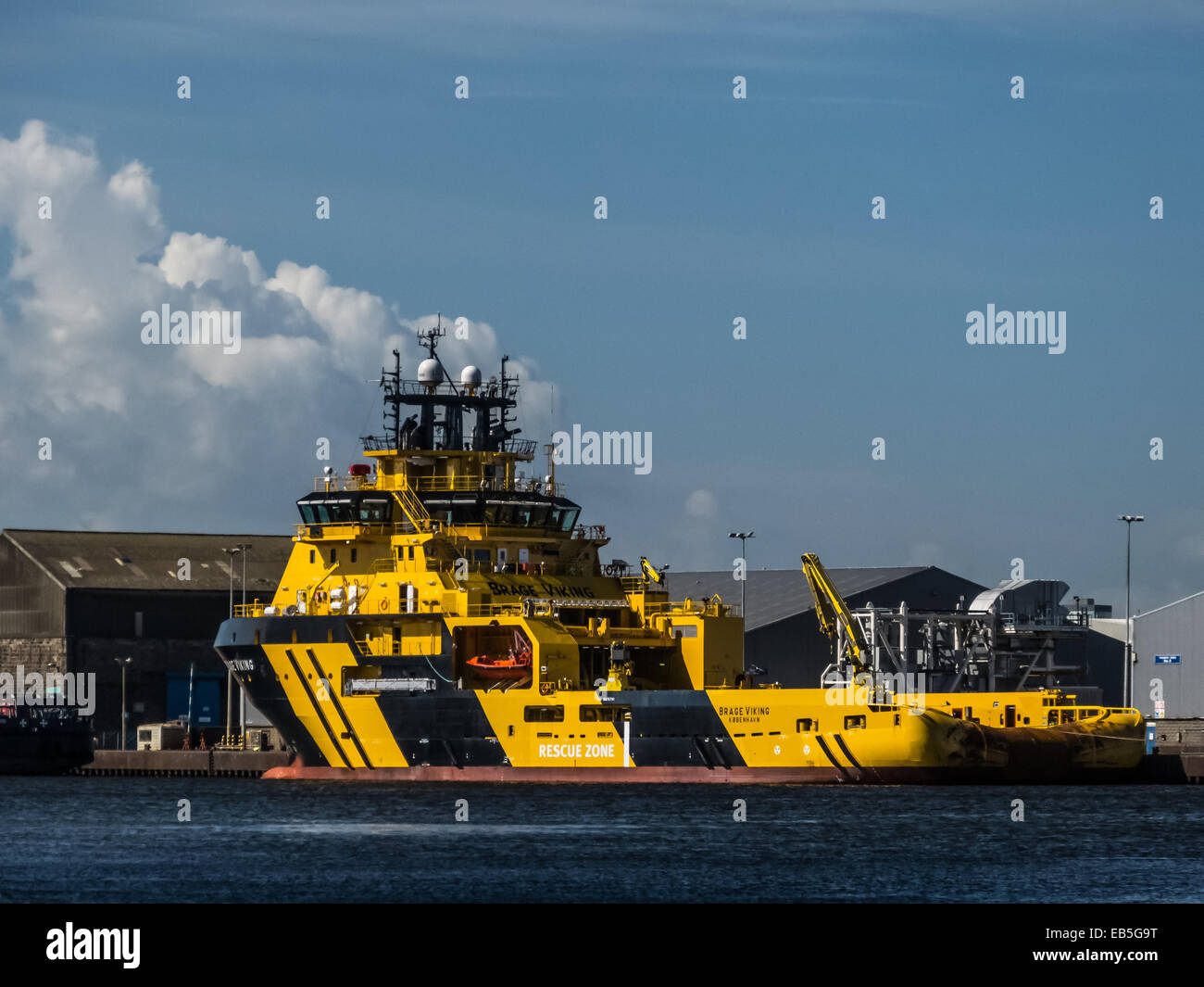 The Brage Viking at anchor Stock Photo - Alamy