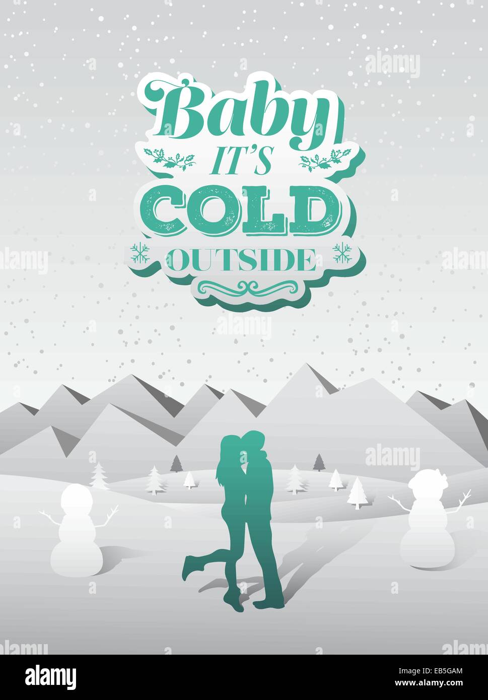 Couple celebrating holidays festive Stock Vector Images - Alamy