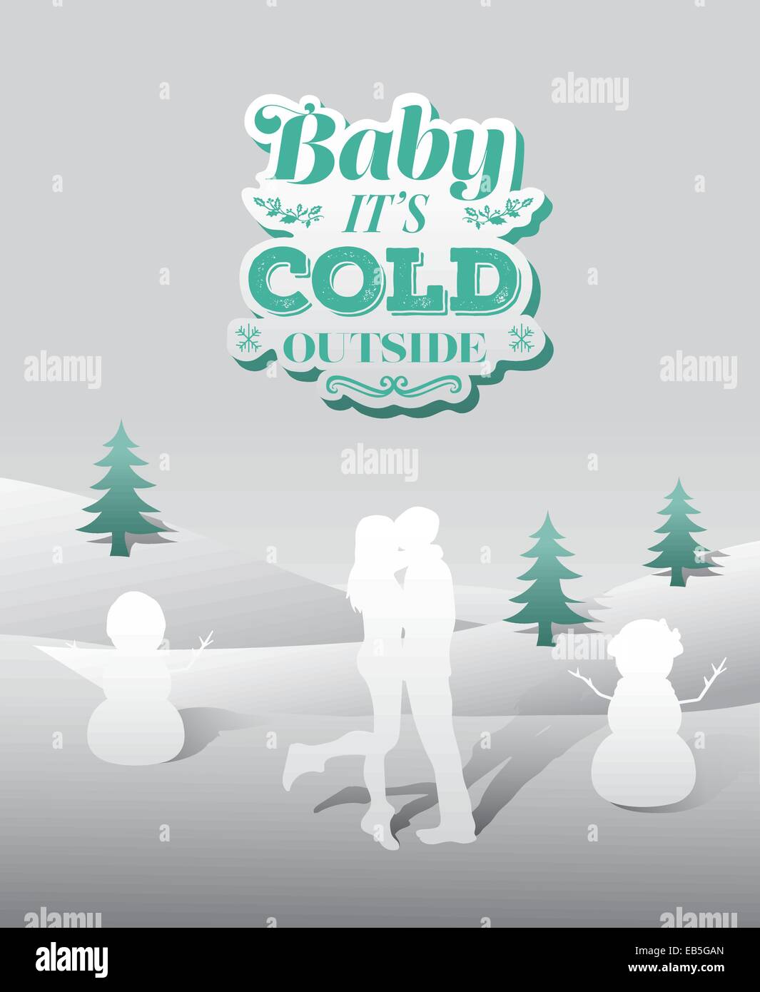 Couple celebrating holidays festive Stock Vector Images - Alamy