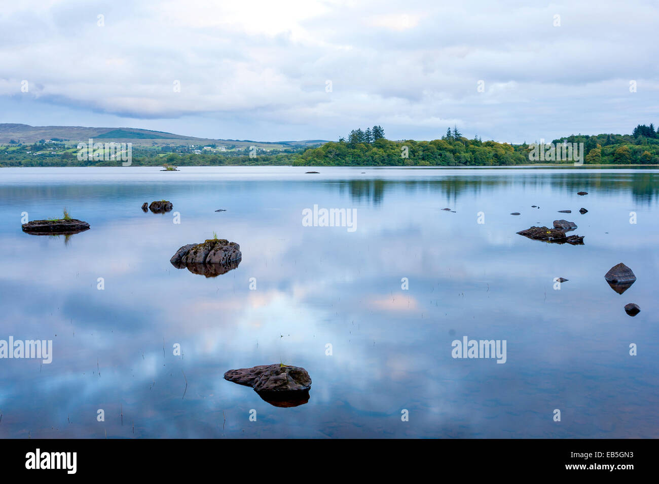View of The Lake Eske in Donegal, Ireland Stock Photo - Alamy