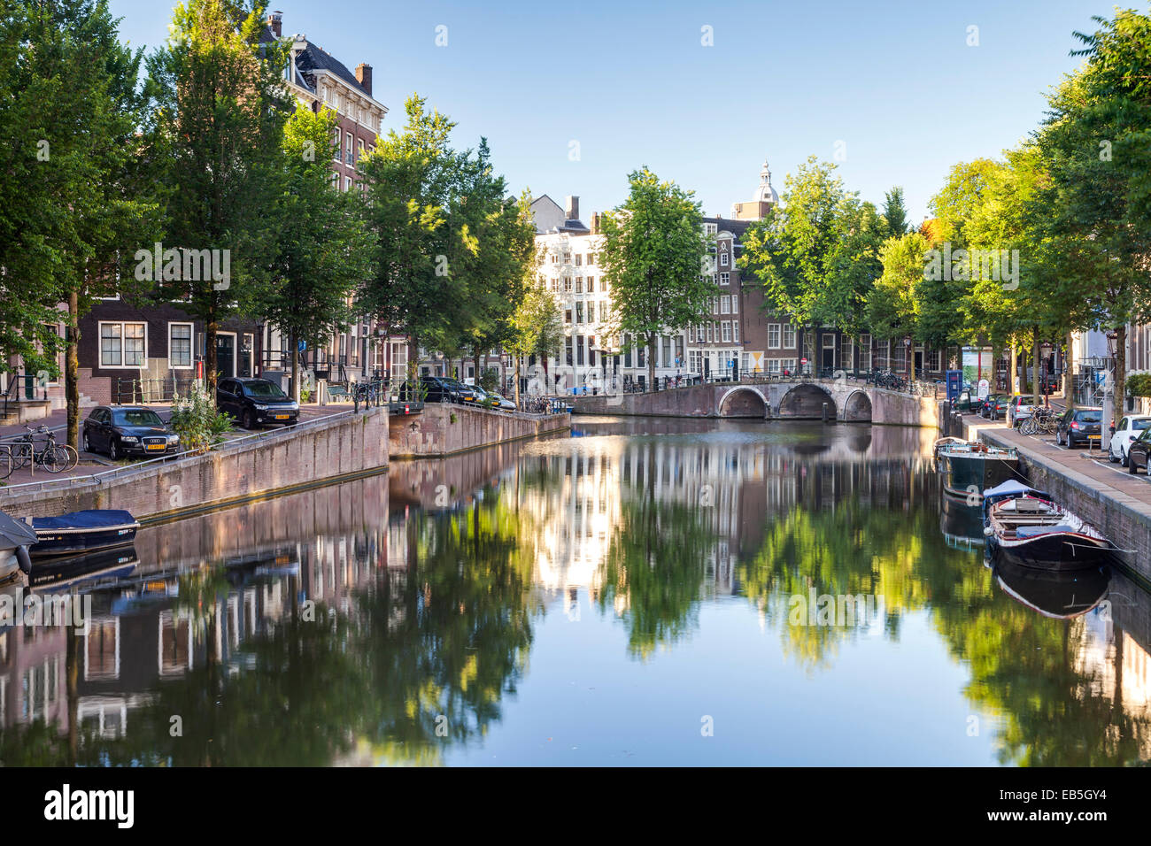 The Herengracht canal in Amsterdam. The historic centre of the city and ...