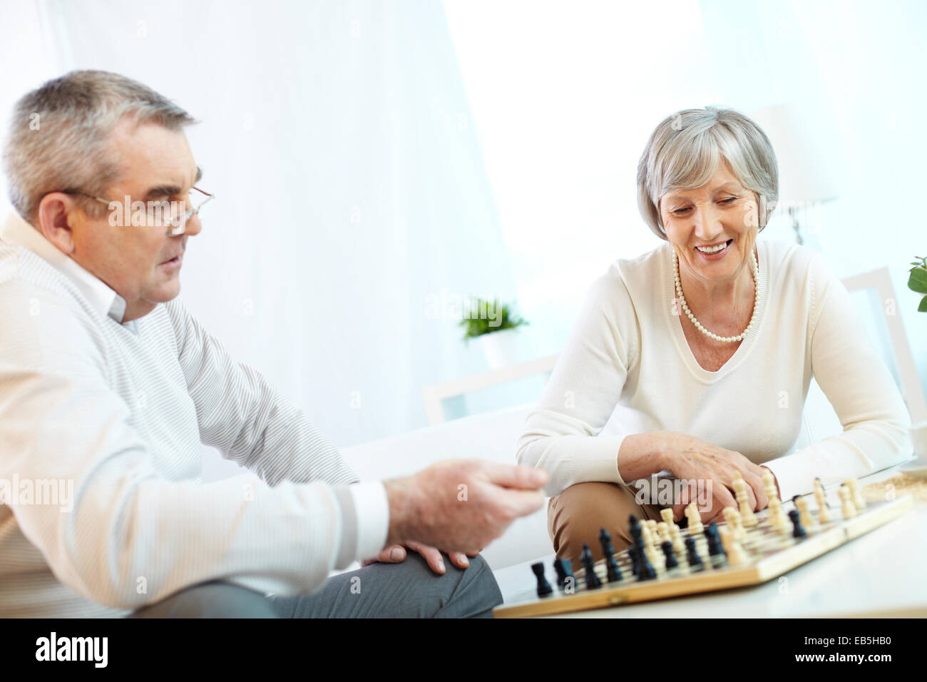 Pensive male chess player hi-res stock photography and images - Alamy