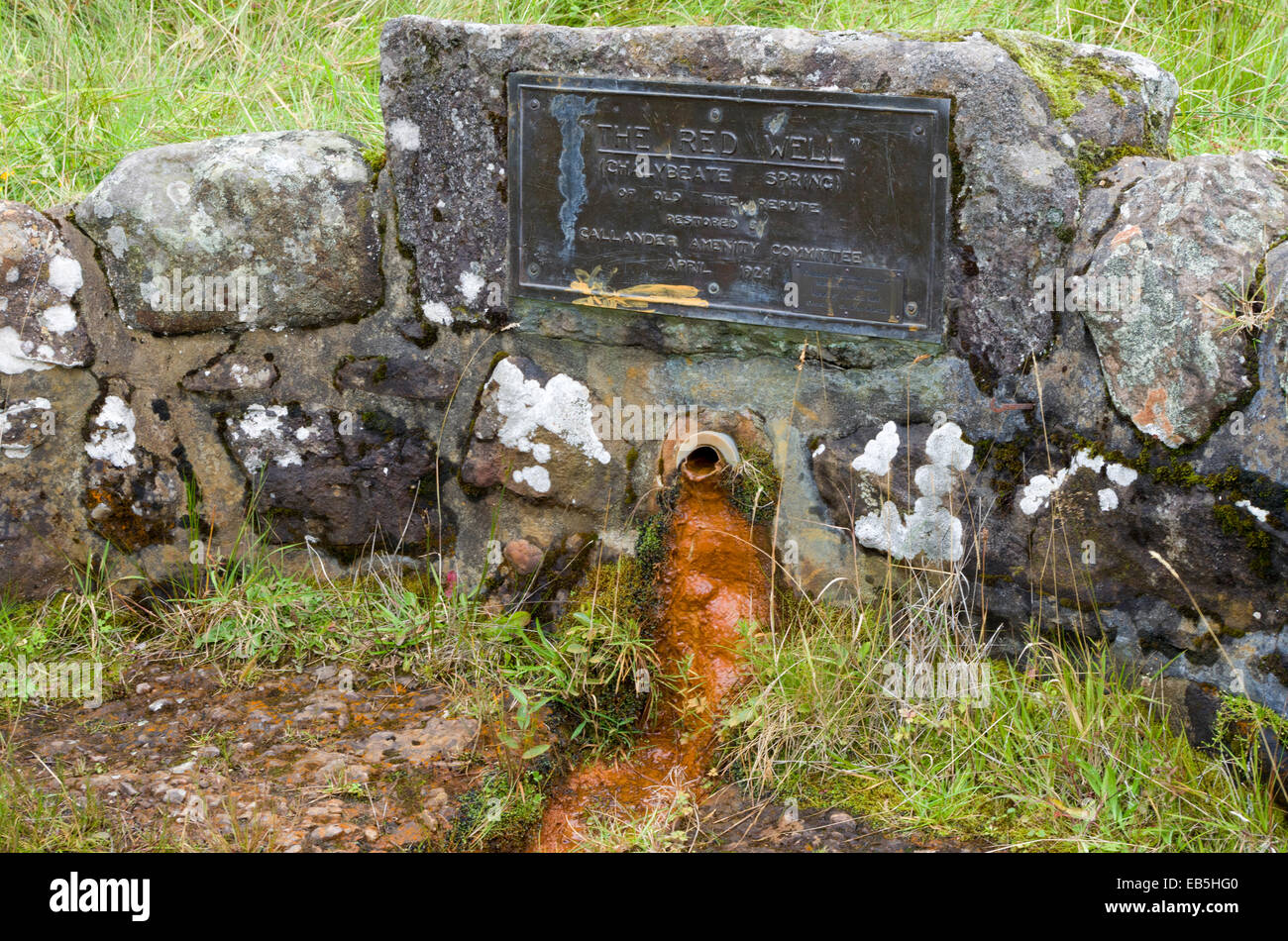 The Red Well ( a Chalybeate Spring ), Nr Callander, Trossachs ...
