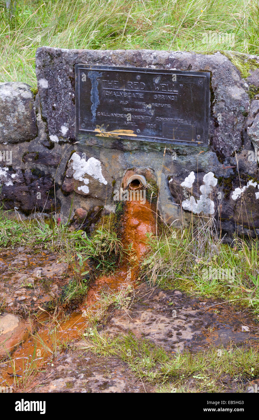 The Red Well ( a Chalybeate Spring ), Nr Callander, Trossachs ...