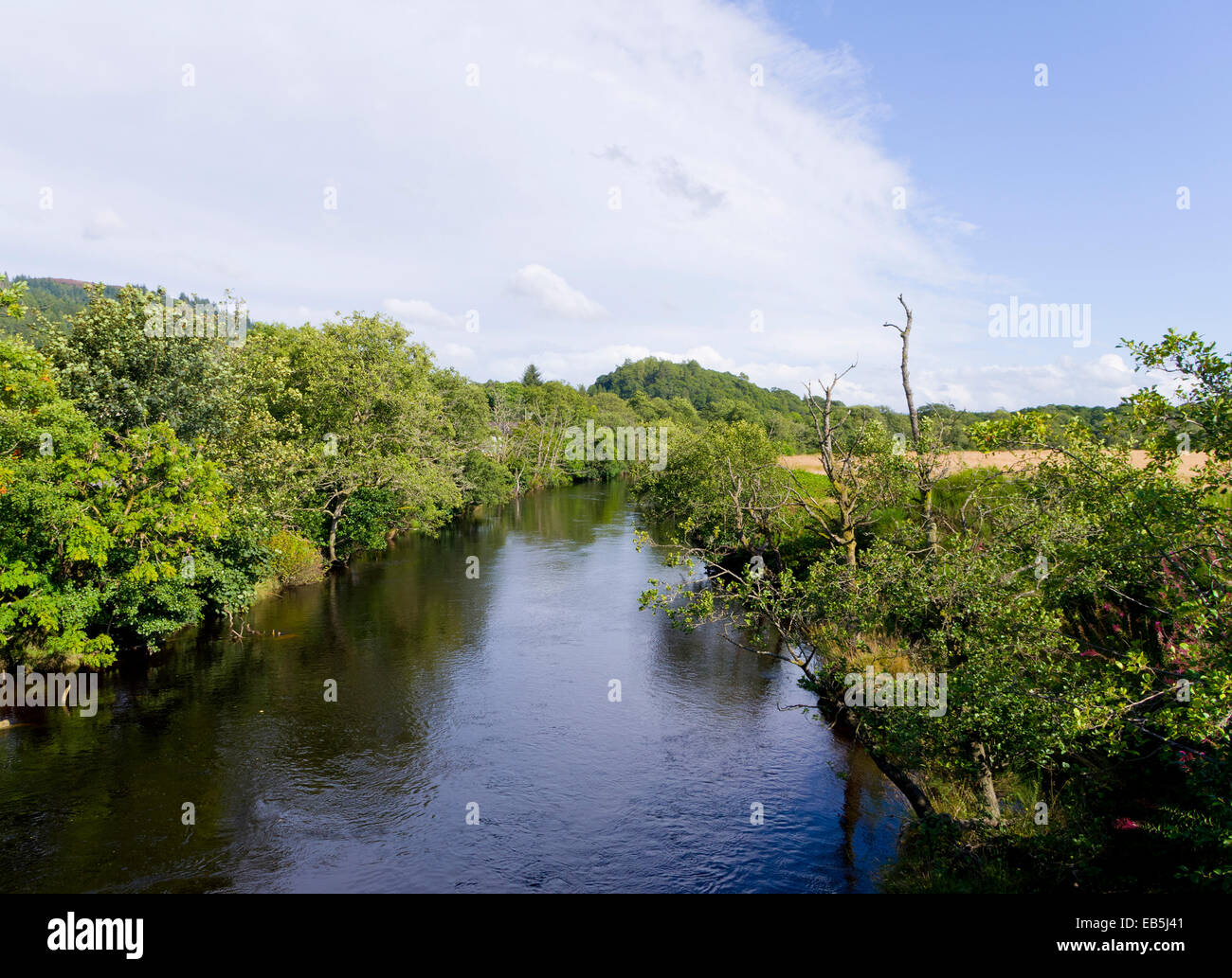 River Forth at Aberfoyle, Trossachs, Stirlingshire, Scotland, UK Stock ...