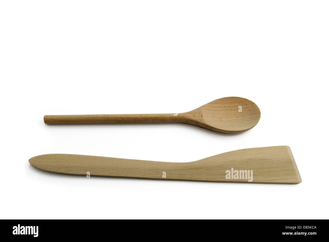 Wooden spoon and spatula Stock Photo - Alamy