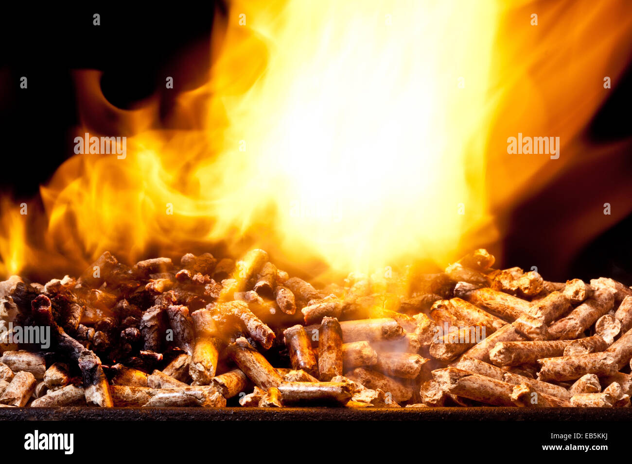 closeup image of wood pellets Stock Photo - Alamy