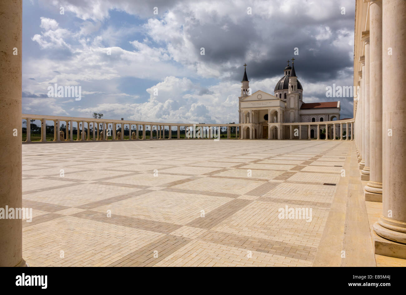 Wide angle image of the Basilica of the Immaculate Conception of the ...