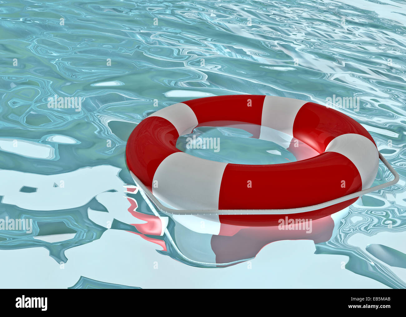 rescue buoy and ocean water Stock Photo - Alamy