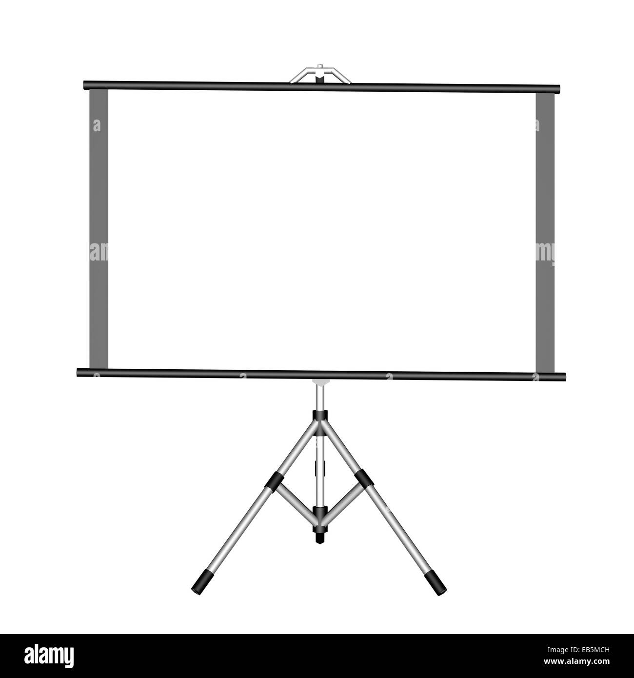 Blank movie screen isolated in white background Stock Photo - Alamy