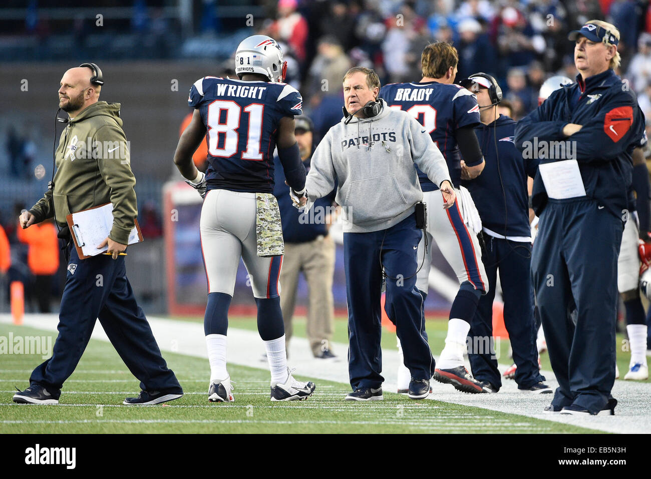 Foxborough, Massachusetts, USA. 23rd Nov, 2014. - New England Patriots ...