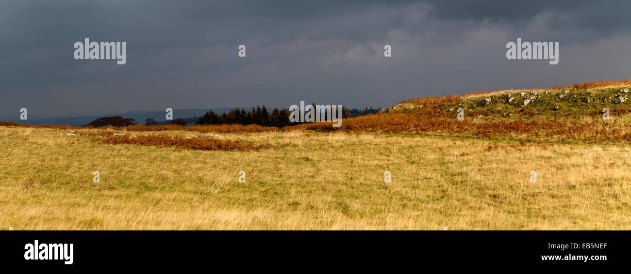 Panorama from the top of Knipe Scar looking east with dramatic brooding ...