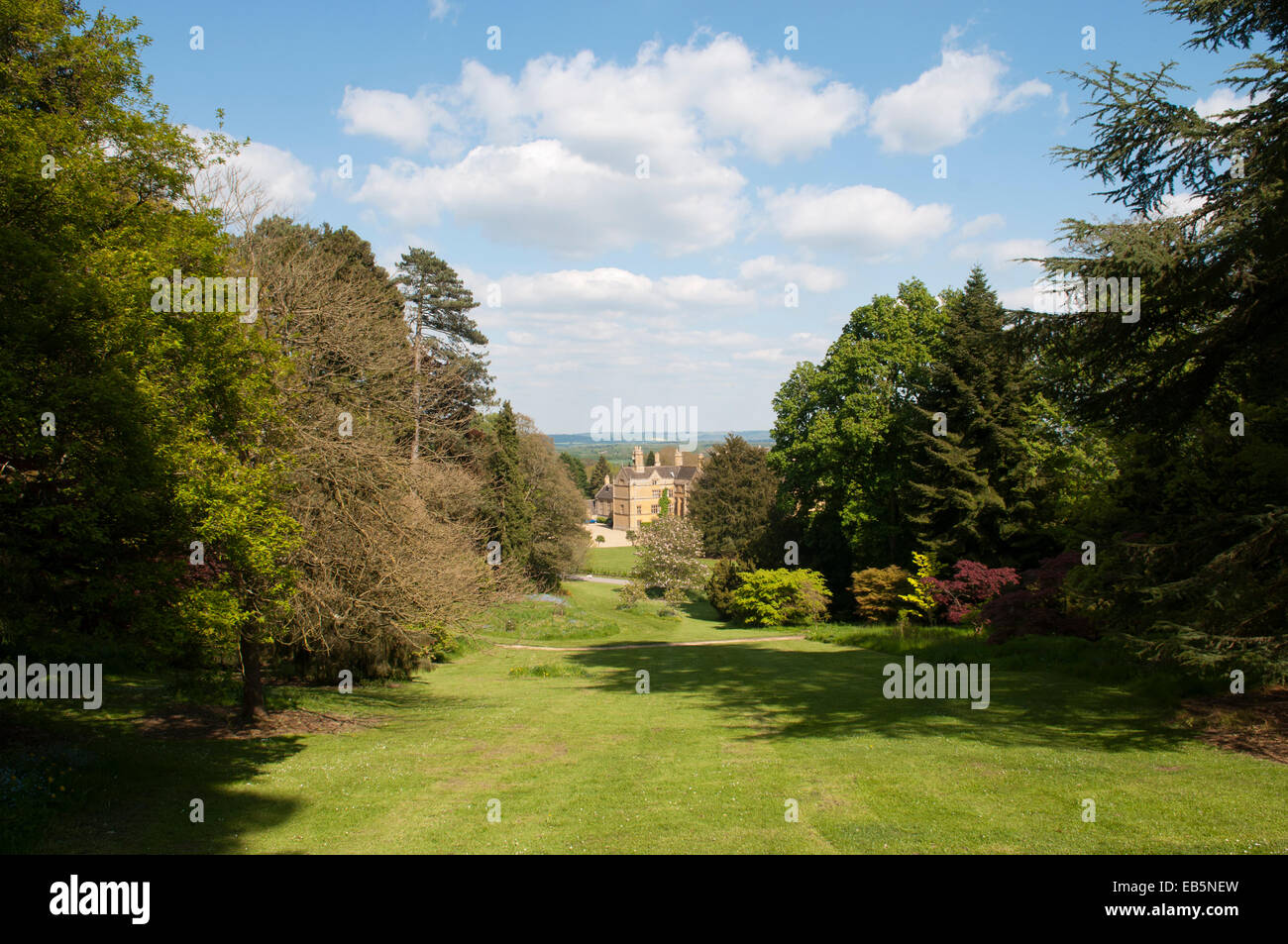 Batsford House and Arboretum Stock Photo - Alamy