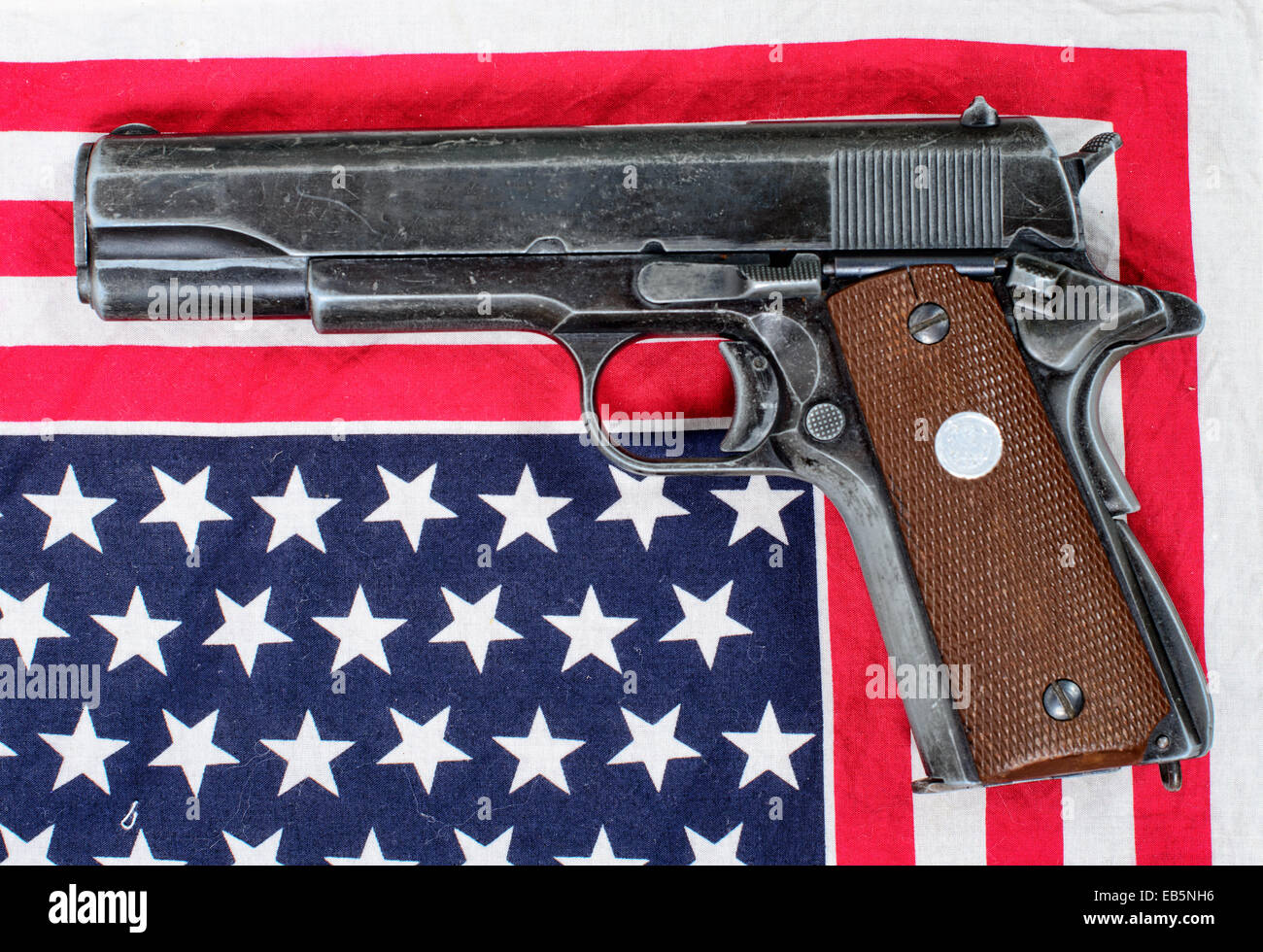 American flag and gun hi-res stock photography and images - Alamy