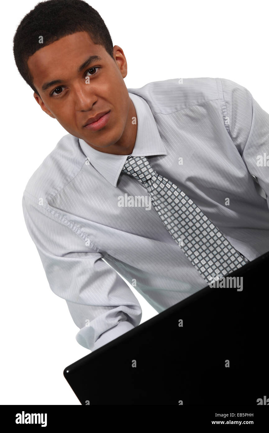 Young mulatto man black curly hi-res stock photography and images - Alamy