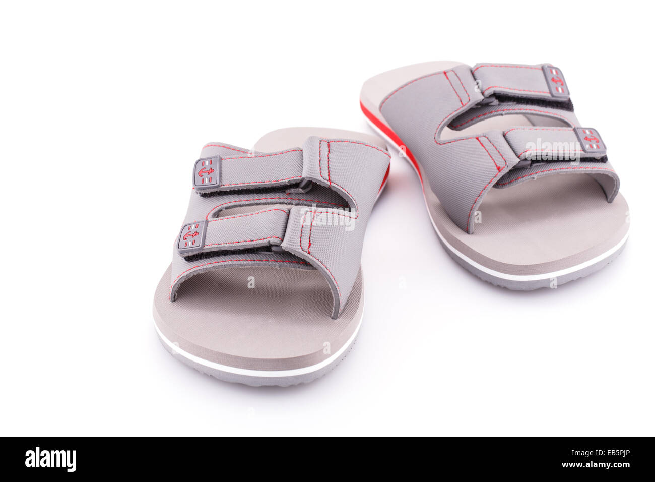 Sandals isolated on white background Stock Photo - Alamy