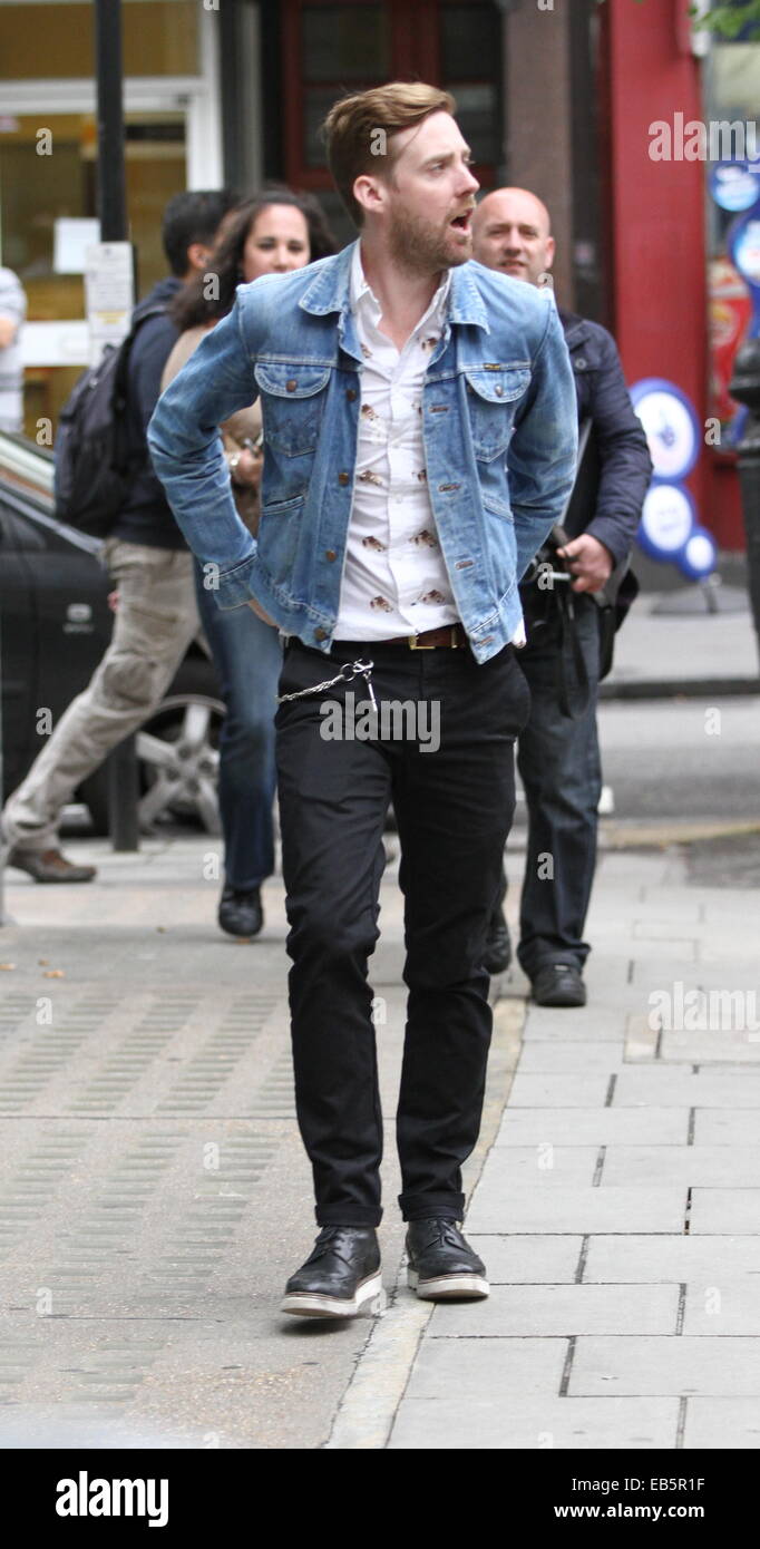 Ricky Wilson arriving at Radio 2 Featuring: Ricky Wilson Where: London ...
