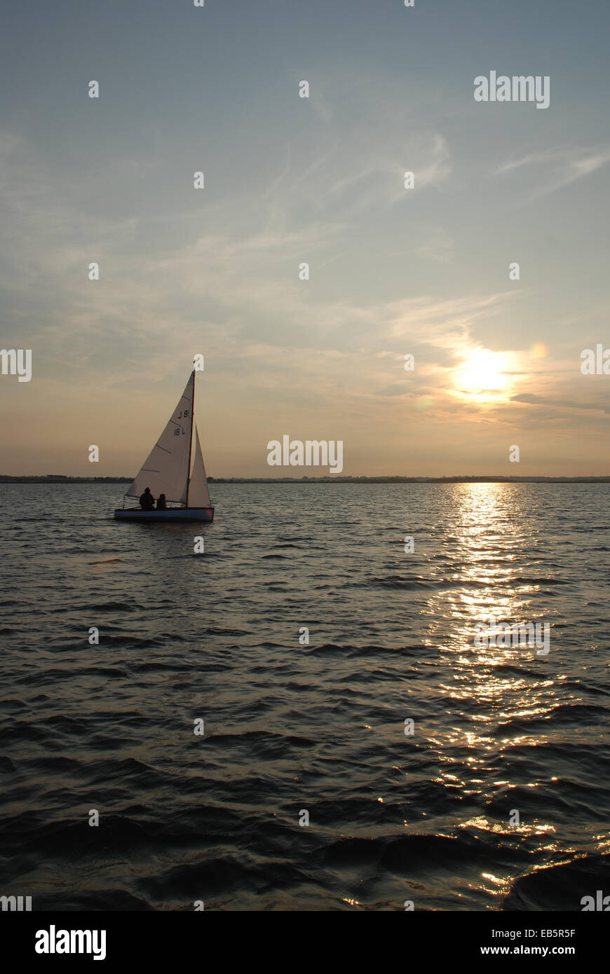 Sailing into the Sunset Stock Photo - Alamy