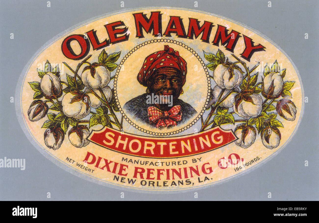 OLE MAMMY SHORTENING food label about 1948. Photo Louisiana Library ...