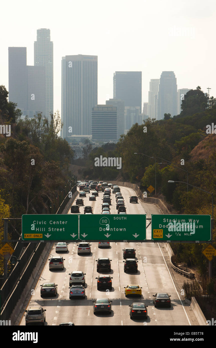 110 freeway los angeles hi-res stock photography and images - Alamy
