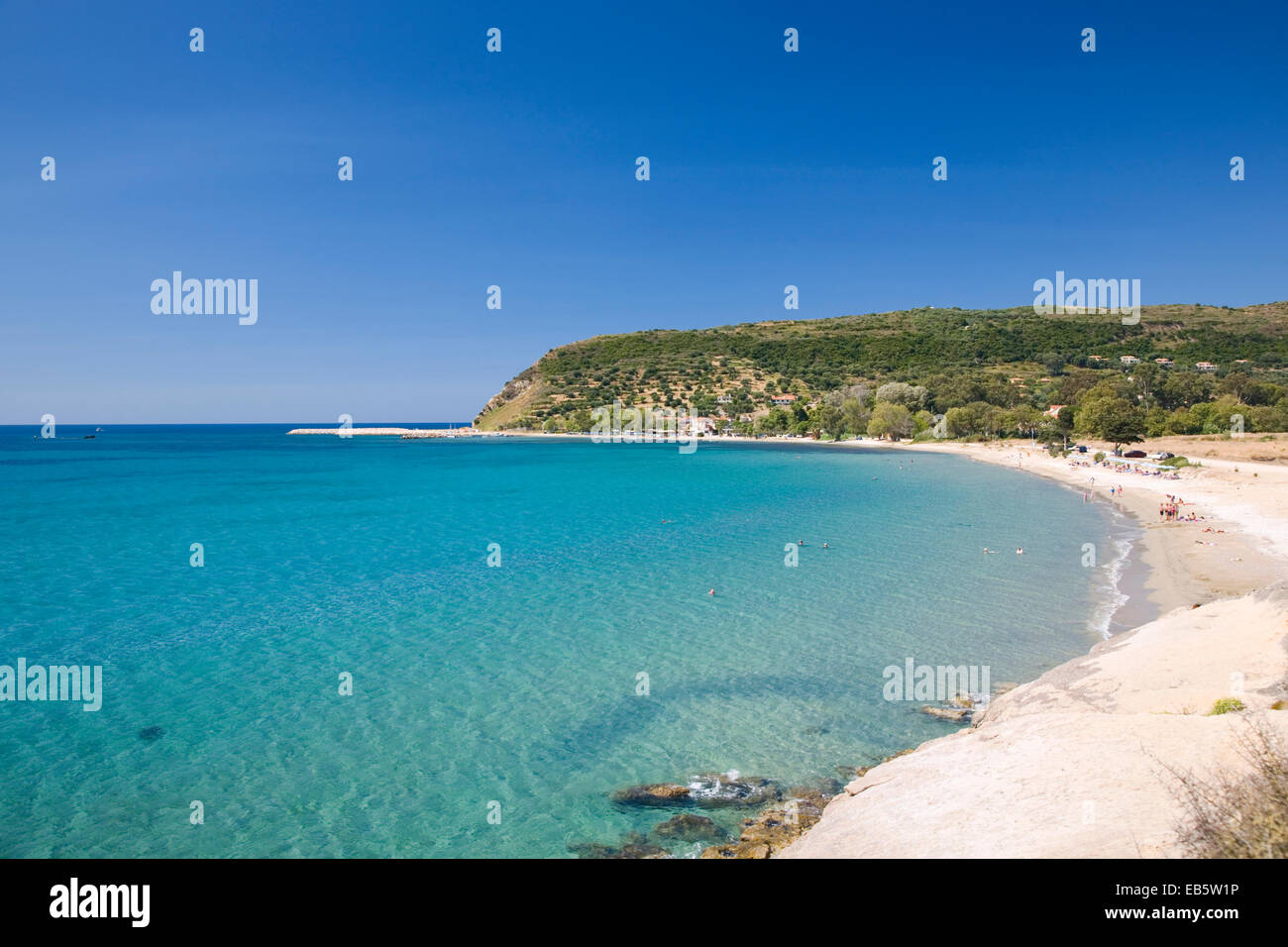 Kato Katelios, Kefalonia, Ionian Islands, Greece. View from hillside ...