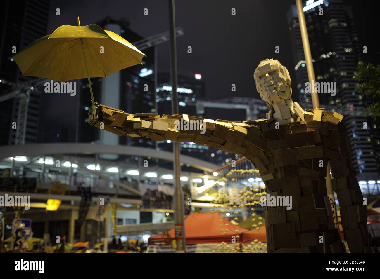 Hong Kong Umbrella Revolution Protests Stock Photo - Alamy