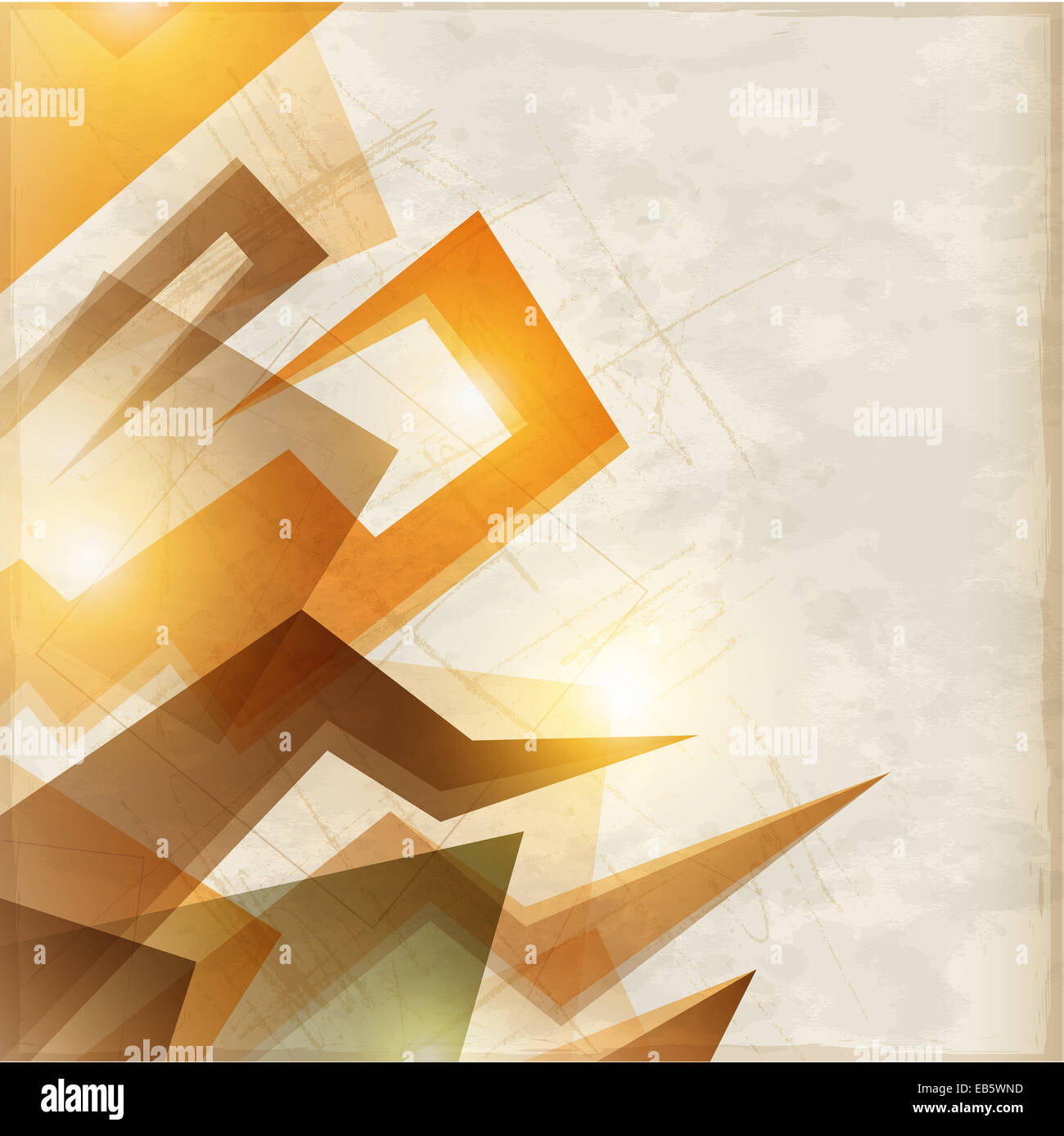 Orange abstract background with geometric shapes Stock Photo - Alamy